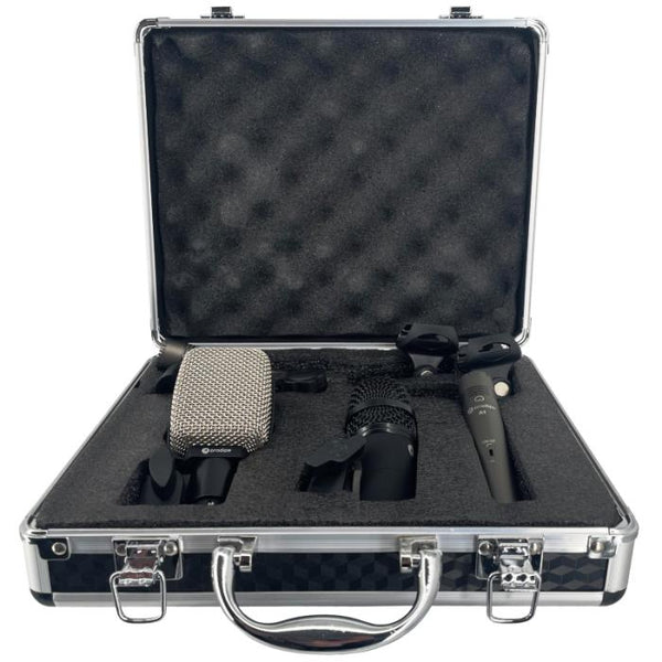 Prodipe 4 x drum mics set with hardcase & DRM-KD for bass drum - Red ...