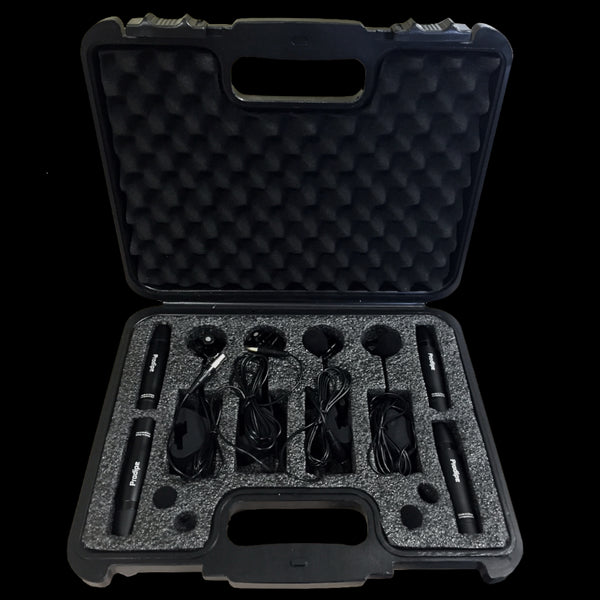 Prodipe x4 Microphones for DRUM KITS - Back Electret - Red Chilli Audio