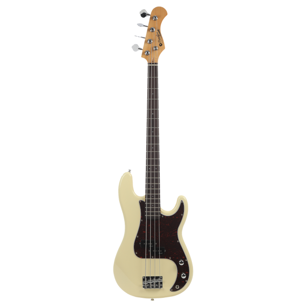 PB80 RA VW Guitar bass PRODIPE 4 strings Vintage White - Red Chilli Audio