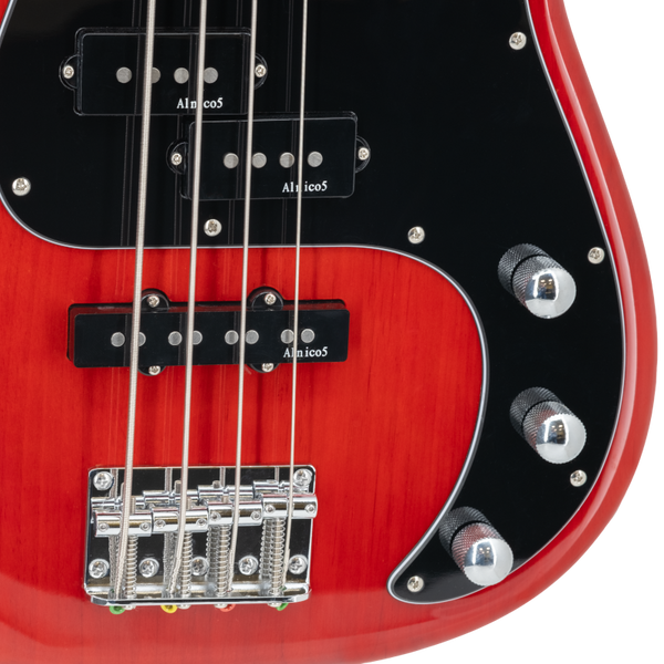 PJ 90 MA ALDER TRD Guit. Bass. PRODIPE - PB + JB bridge - Alder FLAME ...