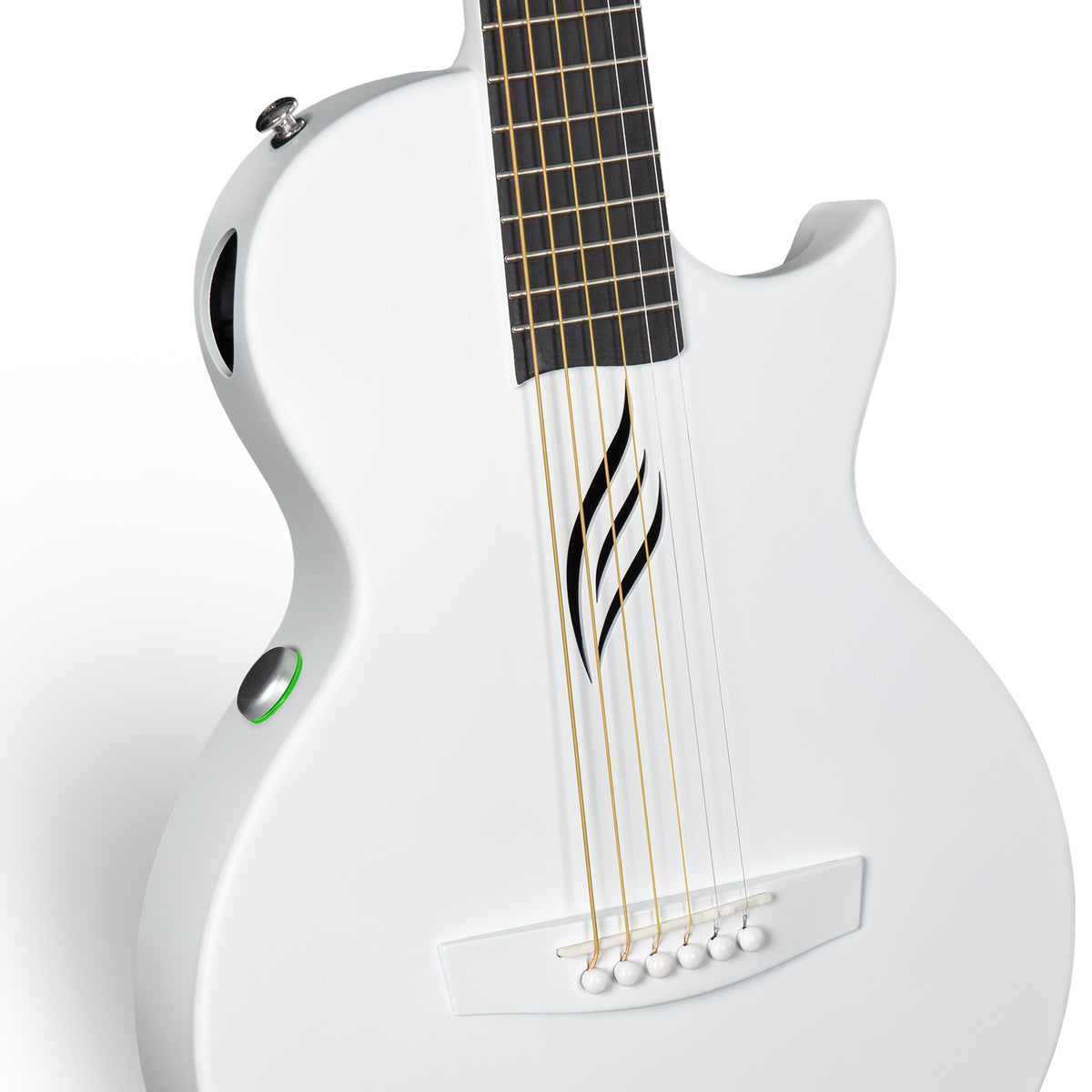 Enya Nova Go SP1 White Carbon Fibre Electro-Acoustic Guitar - Red ...